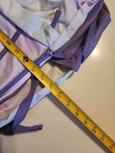 Lands' End Purple Pink & Green Large Backpack- ECG Fox Monogram- 5 ...