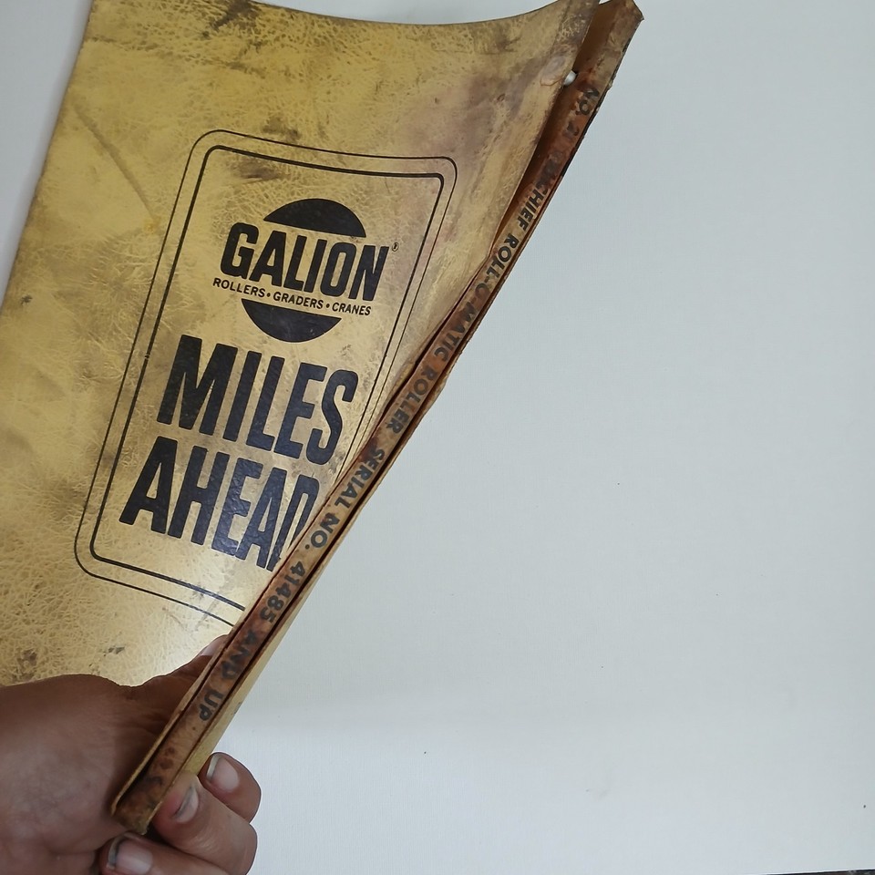 Galion No 2094 Chief Roll-o-matic 3 Wheel Roller Parts List Manual | eBay