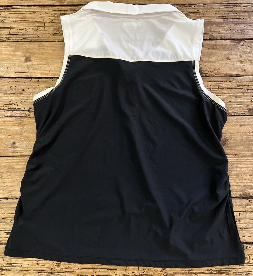 Lija Style Women’s Size XL Precision Black And Whiter Contrast Polo NWT ...