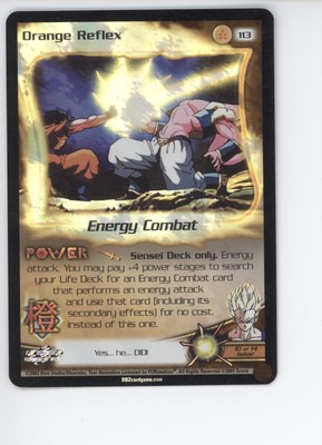 DBZ Dragon Ball Z FOIL Orange Reflex 113 CCG Unlimited Fusion Saga NM/LP | eBay