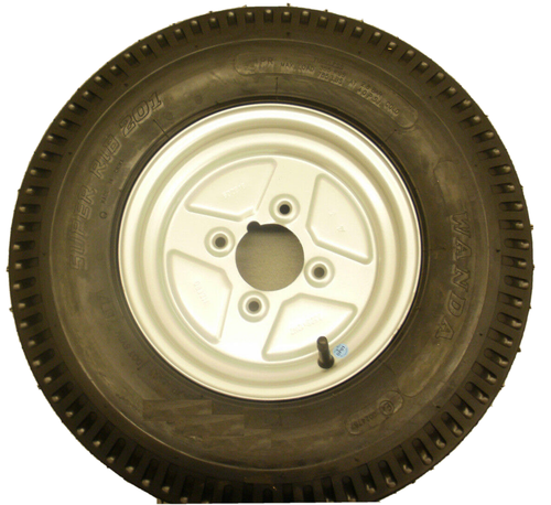 10 inch Trailer wheel and 145/80/10 Tyre 4 inch PCD to fit Indespension ...