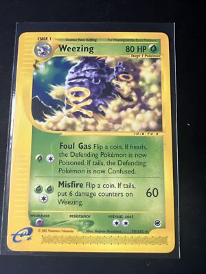Pokémon TCG Weezing Expedition Base Set 70/165 Regular Rare | eBay