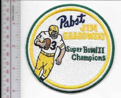 Beer Football Green Bay Packers Jim Grabowski & Pabst Beer Super Bowl ...