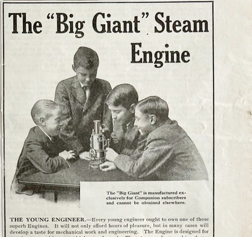 1917 Big Giant Steam Engine Perry Mason Advertisement Industrial ...