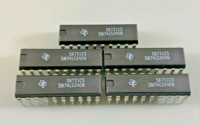 LOT OF 5 TEXAS INSTRUMENTS SN74LS240N 20PIN-DIP DC 8731 | eBay
