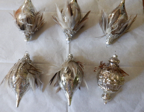 Robert Stanley Collection Feather & Glitter Glass Blown Christmas ...