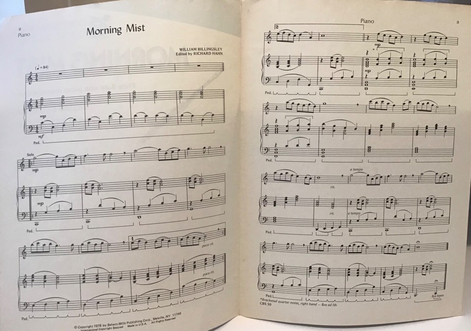 CONTEMPORARY BAND COURSE BAND “TODAY MORNING MIST” -BELWIN MILLS -Flute ...