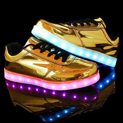 NEW LED Color Change Shoes Sneakers Luminous Trainers Flashing Shoes ...