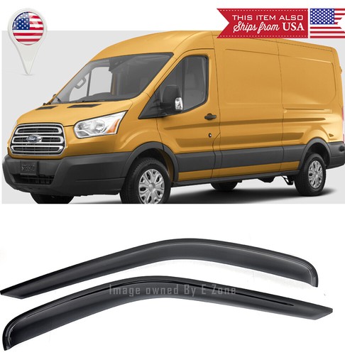 Front Rear Window Visor Sun Vent Rain Wind Guard Shade For 14-Up Ford ...