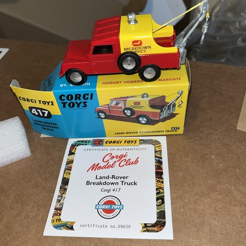 Corgi Toys #417 Land Rover Breakdown Truck New Boxed. Corgi Model Club ...