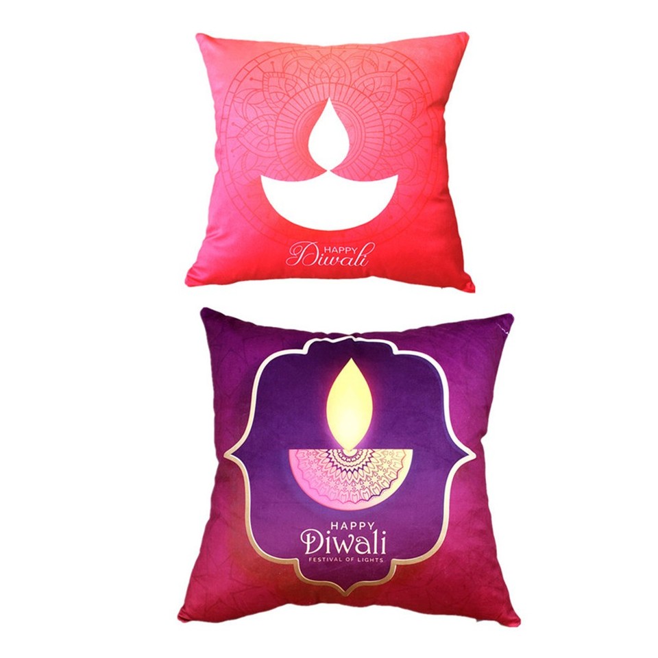 4 Pcs Pillow Protector Square Cases Garden Sofa Cushion Cover Fall ...