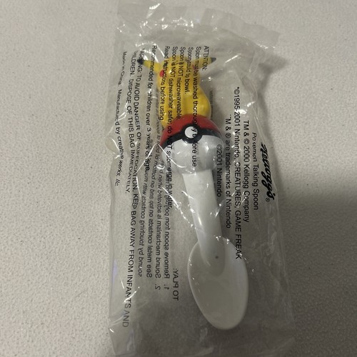 Kellogg's POKEMON TALKING SPOON Nintendo Game Freak 2000 Pikachu | eBay