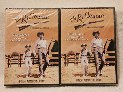 The Rifleman: Season 1, Volume 1 & 2; episodes 1-40; Lot of 2 DVD sets ...