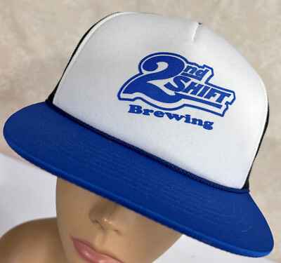 Second 2nd Shift Brewing Beer Trucker Snapback Baseball Cap Hat | eBay