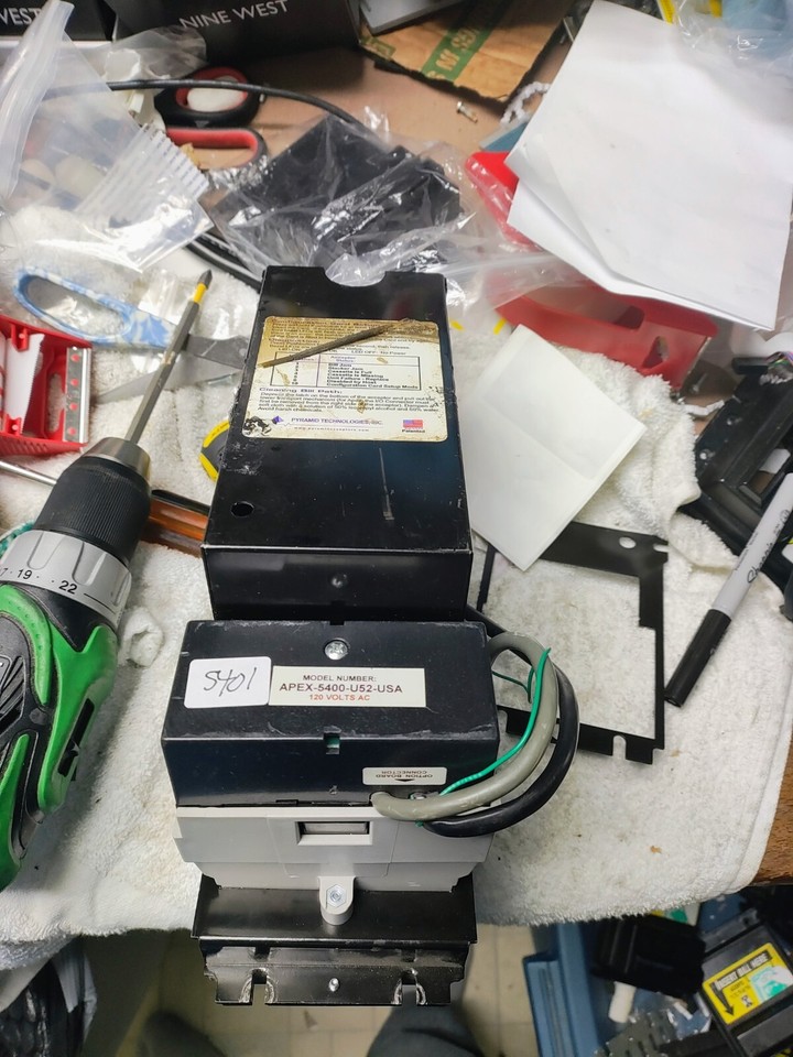 1 apex bill acceptor 5401 120v 1/5/10/20 bills with harness | eBay