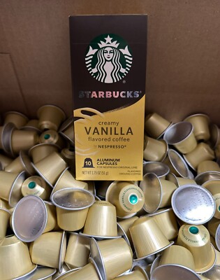 Starbucks Nespresso Creamy Vanilla Coffee 300 Capsules BULK/LOOSE 10/31 ...