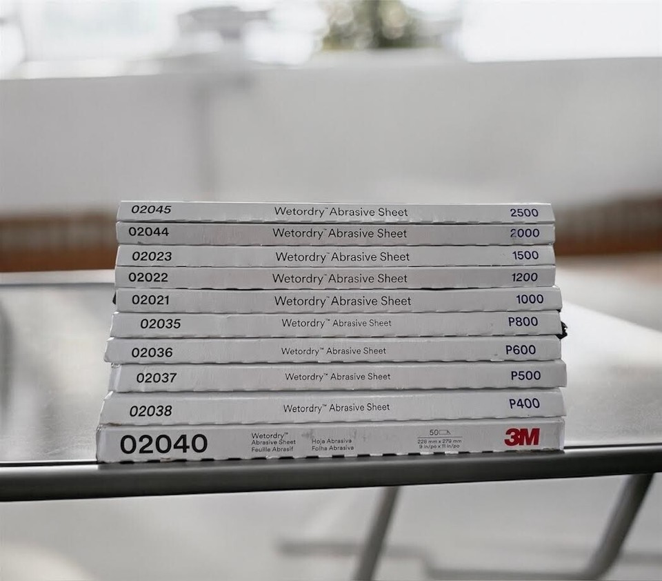 3M Wetordry Abrasive Sandpaper Sheet (02044, 2044), 2000 Grit, 50 Count ...