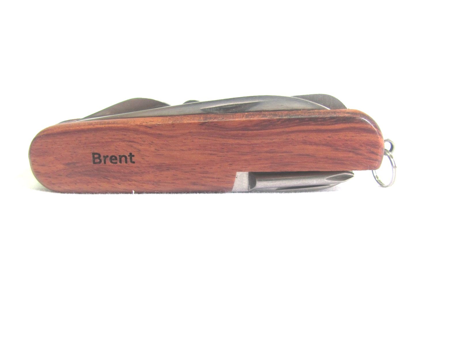 7125 BRENT PERSONALISED WOODEN POCKET KNIFE MULTI TOOL WITH 10 TOOLS | eBay
