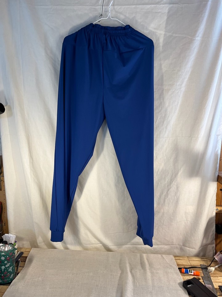 Stretch Active Womens 2xl Blue Polyester/Spandex Activity Pants Short ...