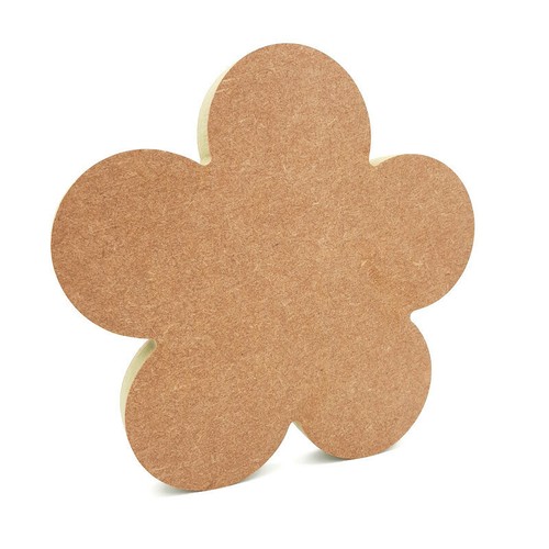 Freestanding flower daisy shape MDF wood craft blanks 18mm large ...