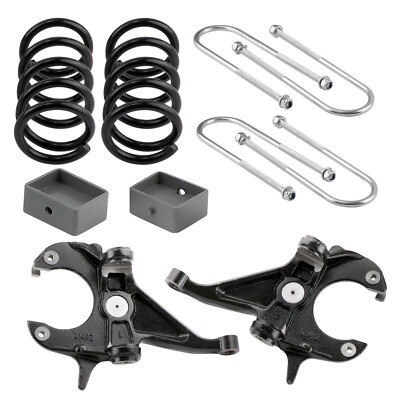 1982-2004 Chevy S10 GMC S15 V6 2WD Coil Spring Lowering Kit 5" Front 4 ...
