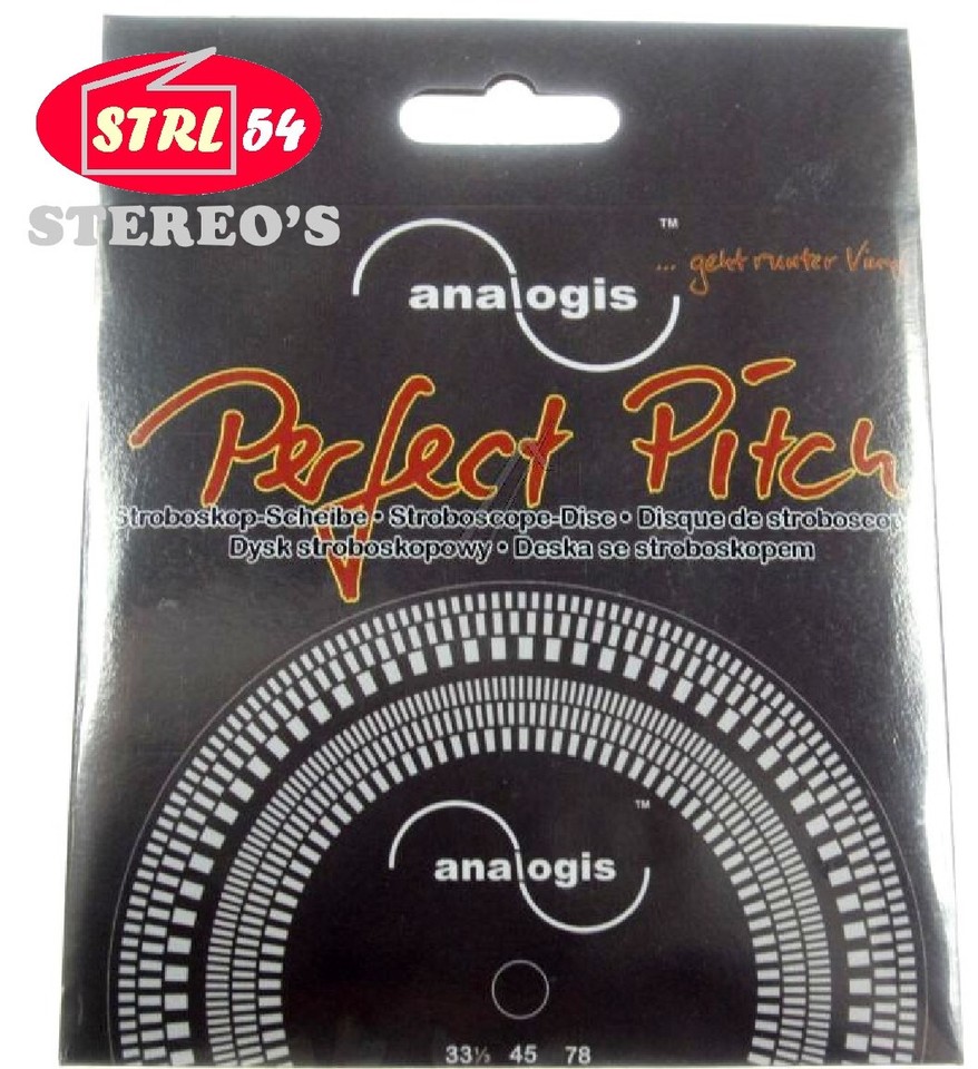 Disk Strobe Setting 33/45/78 Tr RPM 50 & 60 Hz analogis Perfect Pitch ...