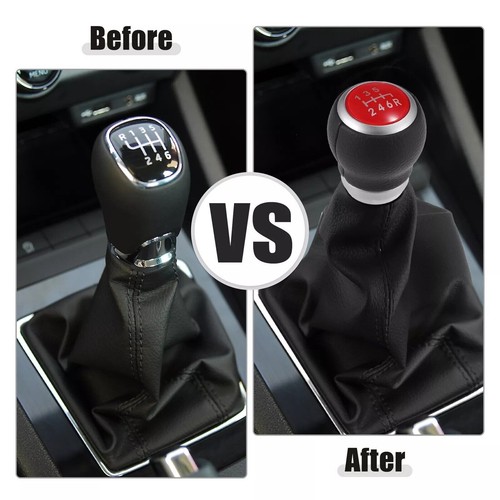 FOR 2004-2021 SUBARU IMPREZA WRX STI 6-SPEED SHIFT KNOB LEATHER SIX GEAR SHIFTER | eBay