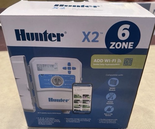 Hunter Hydrawise X2-600 Outdoor Irrigation Controller, 6-Station WiFi ...