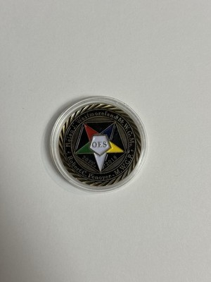 Order of the Eastern Star OES Challenge Coin 2017-2018 Collectible ...