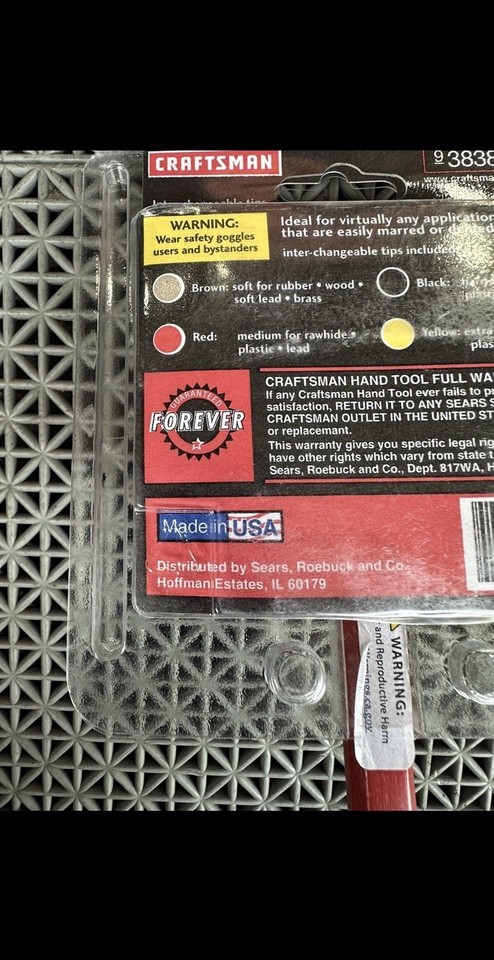 NOS 🔥 Sears Craftsman USA 🇺🇸 Non Marring Hammer + 4 Tips. Item 38388 ...