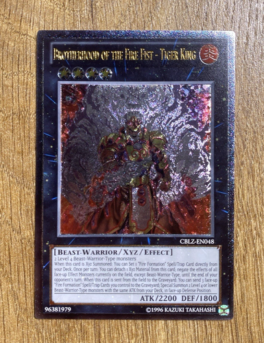 Brotherhood of the Fire Fist - Tiger King | CBLZ-EN048 | Ultimate Rare ...