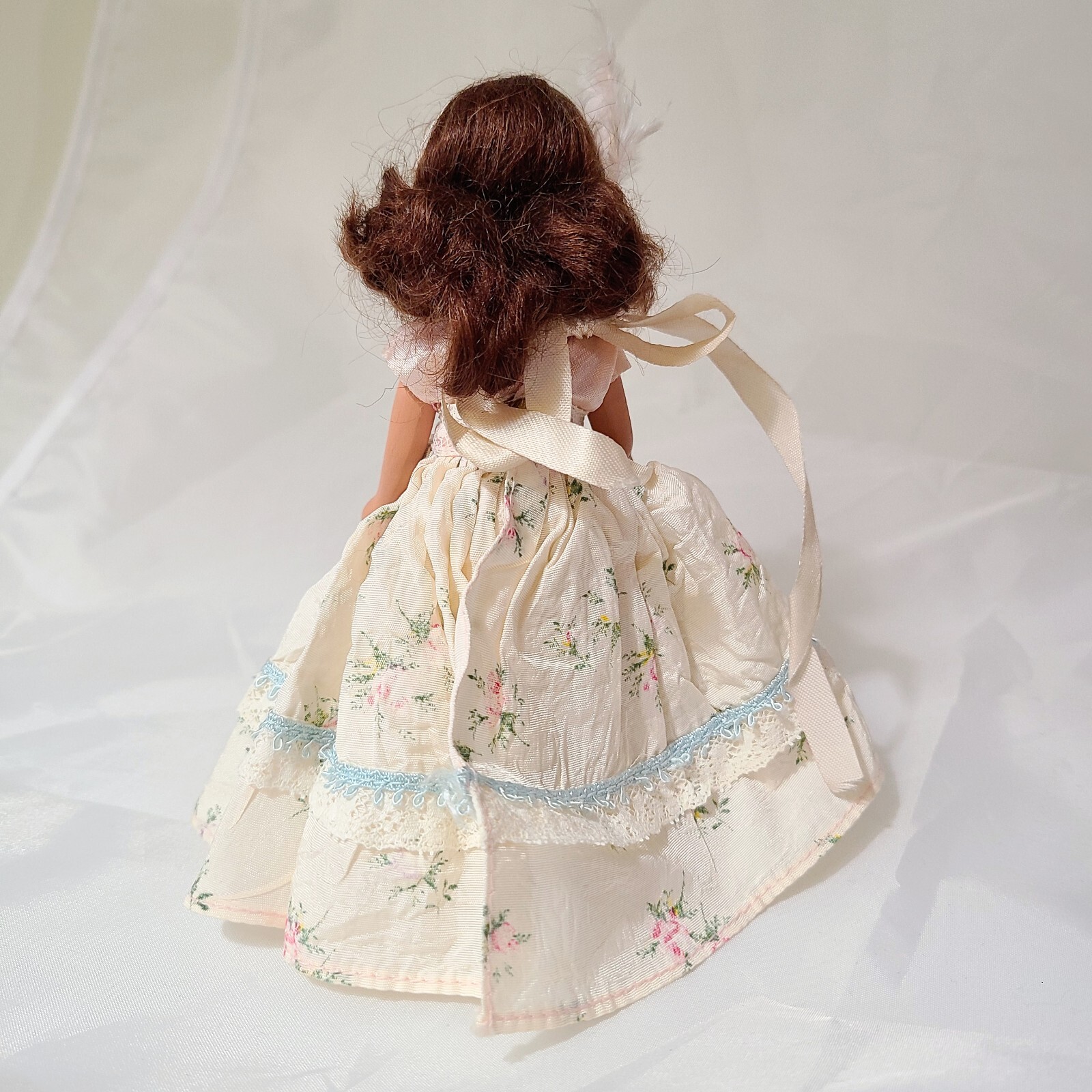 Vintage Nancy Ann Storybook Doll Feather Headpiece Brunette Bisque ...