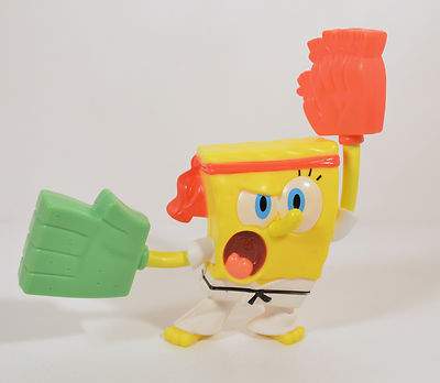 2012 Karate TKD Chop Spongebob 5" McDonalds Meal #2 Sports Action ...