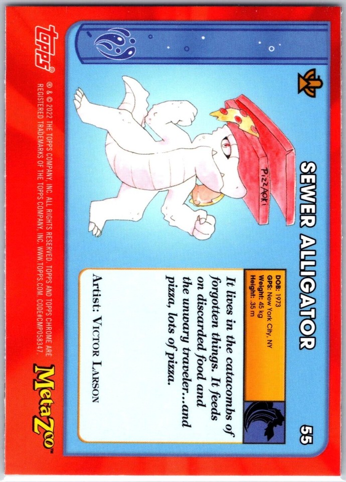 2021 Topps Metazoo Series 0 Sewer Alligator #55 NM | eBay