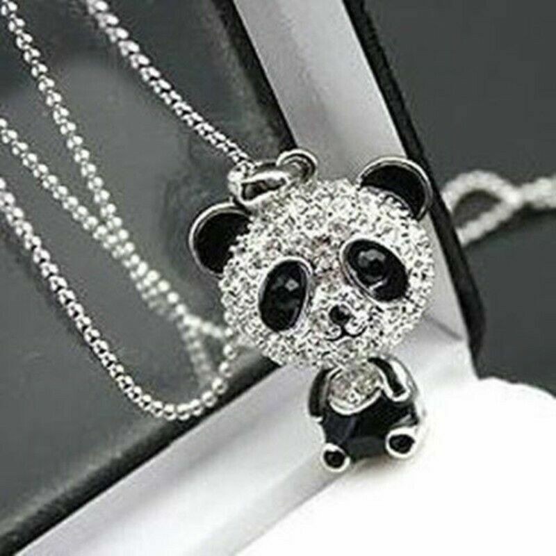 Panda Bear Necklace Women's Fashion 18" Ball Chain with Extender | eBay