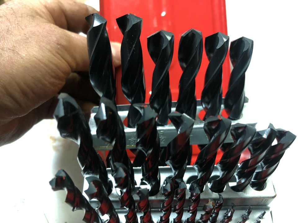 MACHINIST TOOL LATHE MILL Machinist Drill Index with Drills Red GrnCb ...