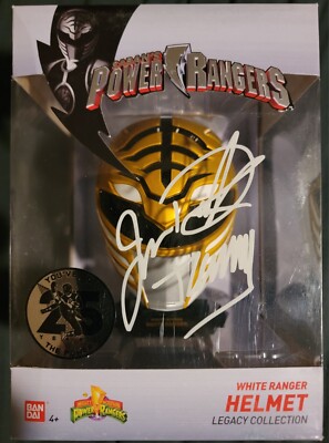 SIGNED JDF Mighty Morphin Power Rangers Legacy Collection White Ranger ...