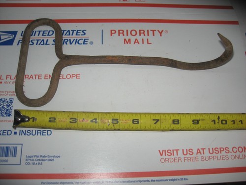 OLD FARM TOOL ANTIQUE METAL HAY HOOK FARM DECOR | eBay