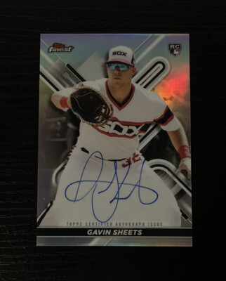 Gavin Sheets Rookie Auto 2022 Topps Finest Autograph RC #FA-GS White ...