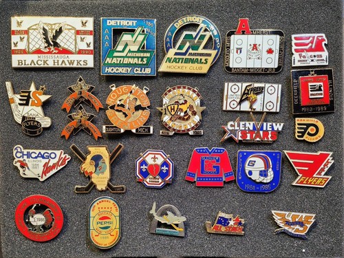 Vintage Youth Ice Hockey Pins Lot (25) Various | eBay