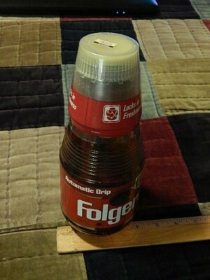 Folgers (1989) Automatic Drip Coffee *Empty* Plastic Container ~ (10 ...