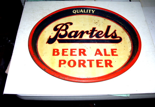 ORIGINAL "BARTELS QUALITY" OVAL BEER TRAY, 15-3/8" LONG, BEER, ALE ...