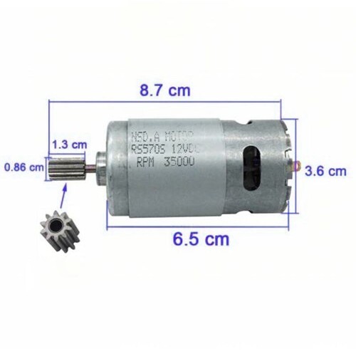 Convenient RC Motor Ride 12V Motorcycle Part Tools Vehicle DC 35000 Rpm ...