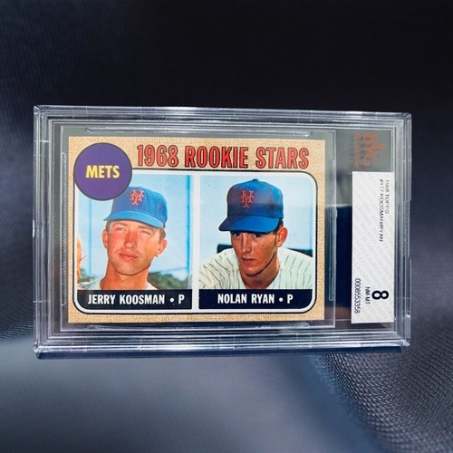 1968 Topps #177 METS ROOKIES Nolan Ryan/Jerry Koosman BVG 8 NM-MT VERY ...