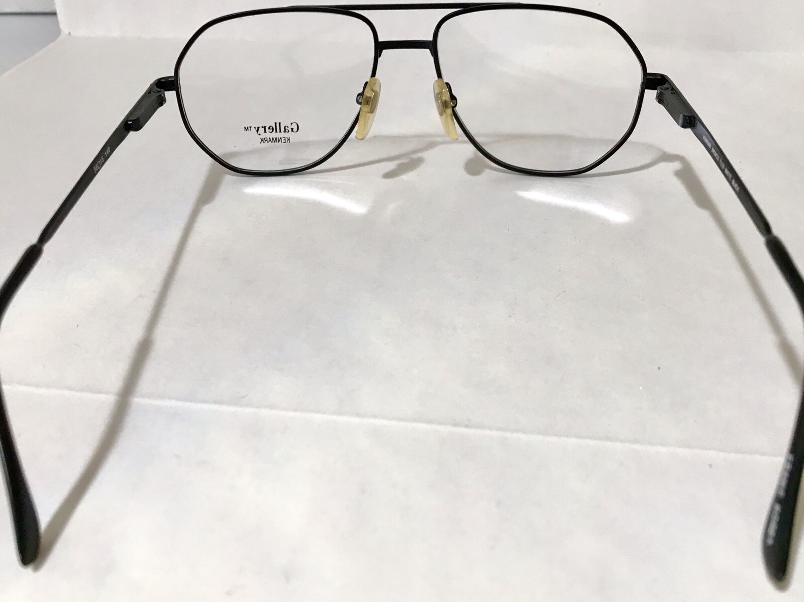 GALLERY KENMARK 56mm AVIATOR BLACK METAL MEN'S EYEGLASSES OPHTHALMIC ...