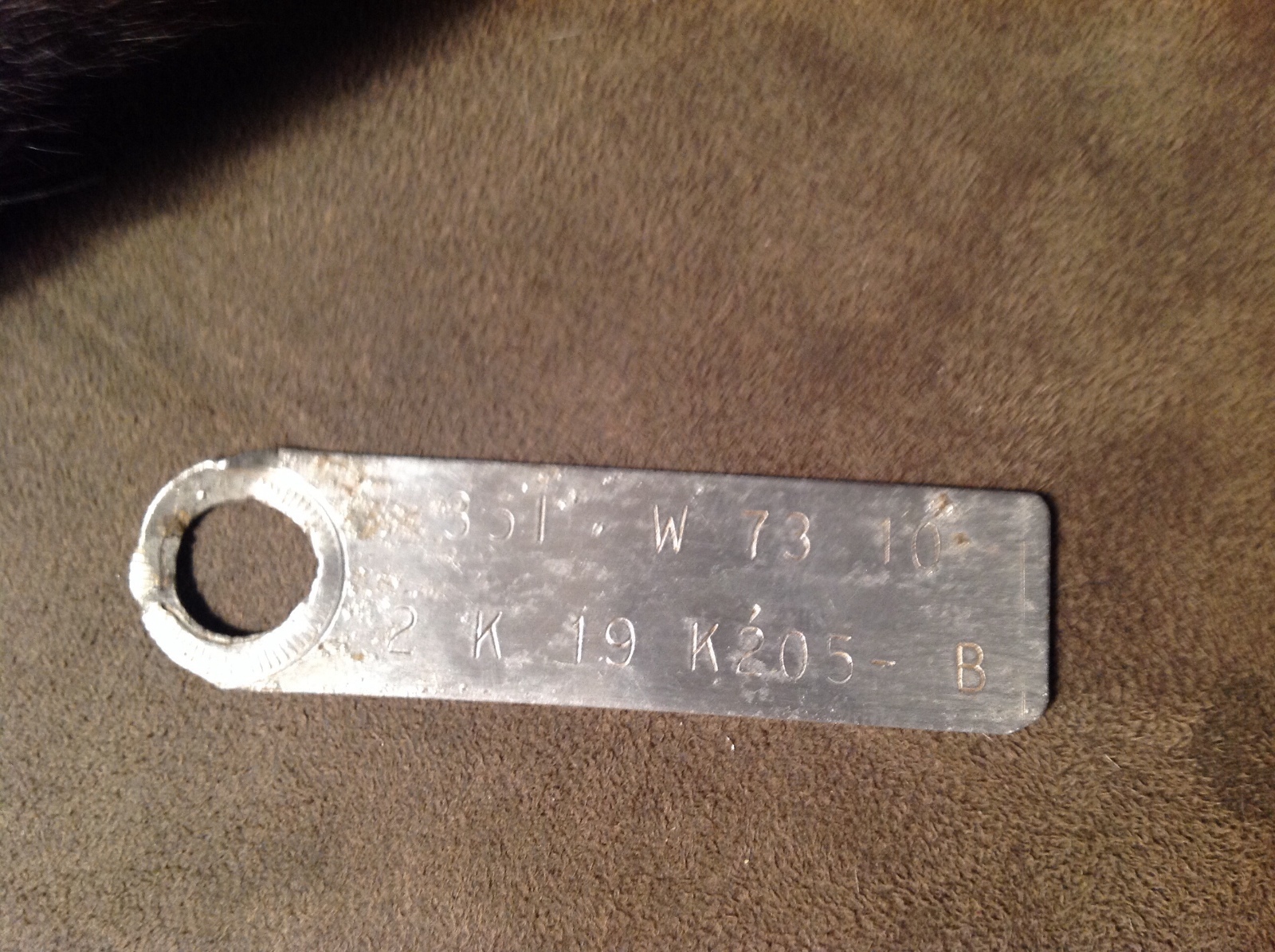 1973 FORD 351W 351 WINDSOR 2V V8 ENGINE ID TAG DATED OCT 1972 | eBay