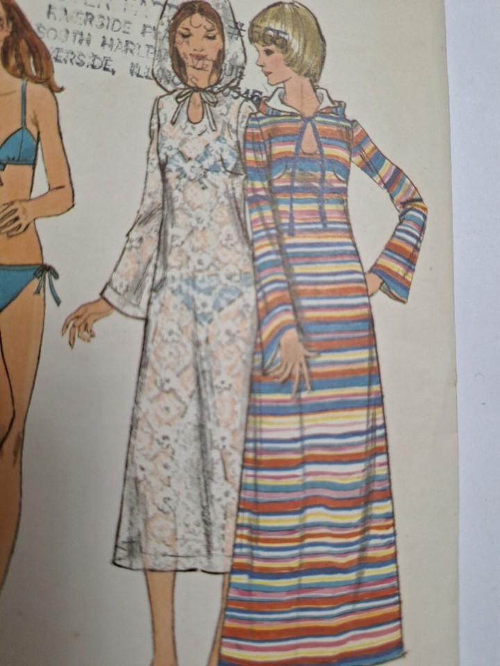 Swimsuit Bikini Dress Coverup 9 JP Butterick 6218 Sewing Pattern VTG ...