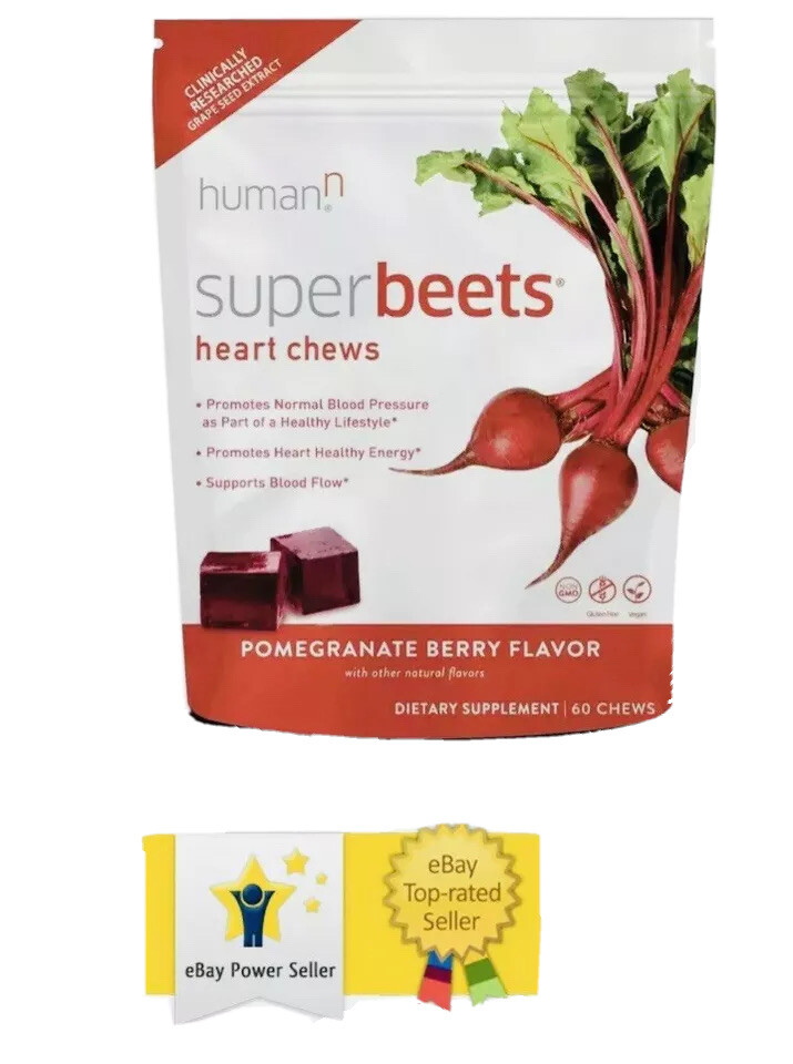**Awesome!** HumanN SuperBeets Heart Chews,Soft Chews,Grape Seed ...
