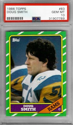 1986 Topps #83 - Doug SMITH - PSA 10+++ Rams | eBay