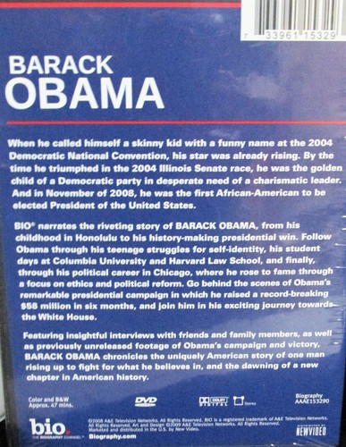 Biography - Barack Obama (DVD, 2009, Inaugural Edition) for sale online ...
